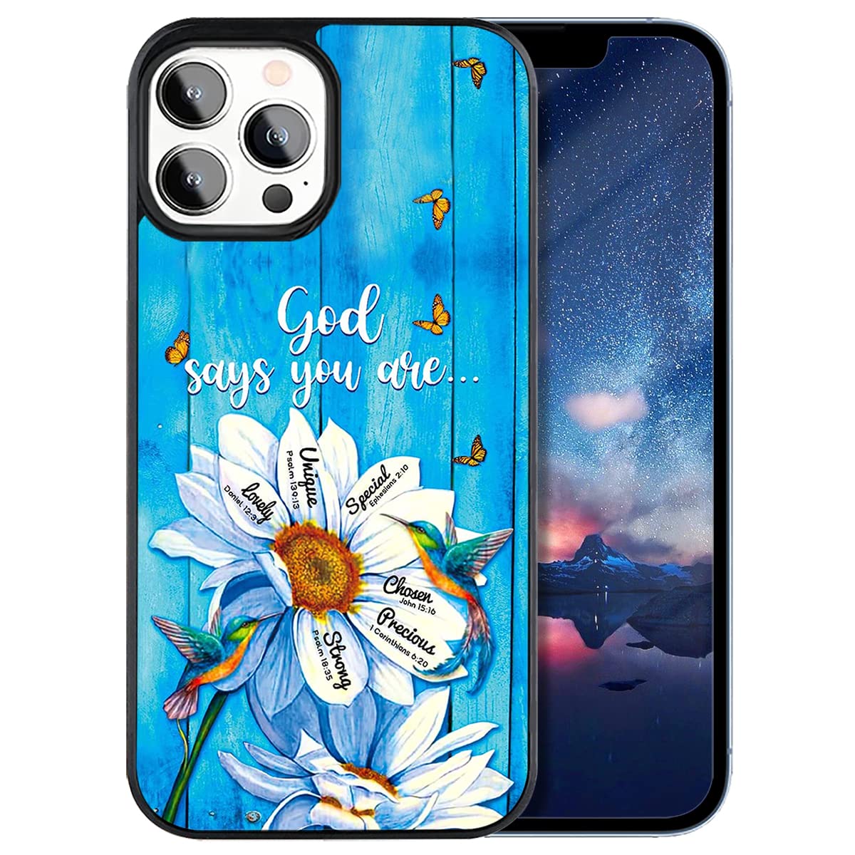 Amazon.com: Bible Verse Scripture God Says You are Lovely Unique ...
