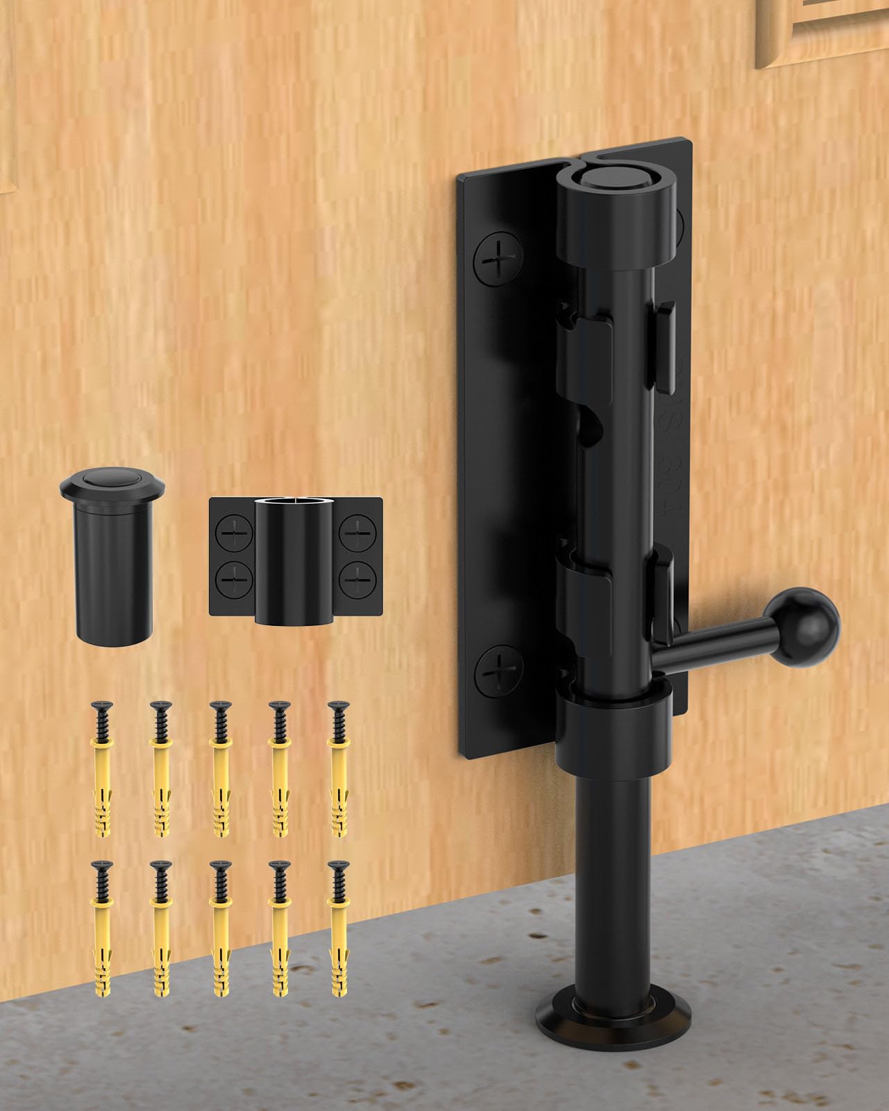 Snapklik.com : Barrel Bolt Latch, 6" Shed Door Latch, Heavy Duty Slide ...