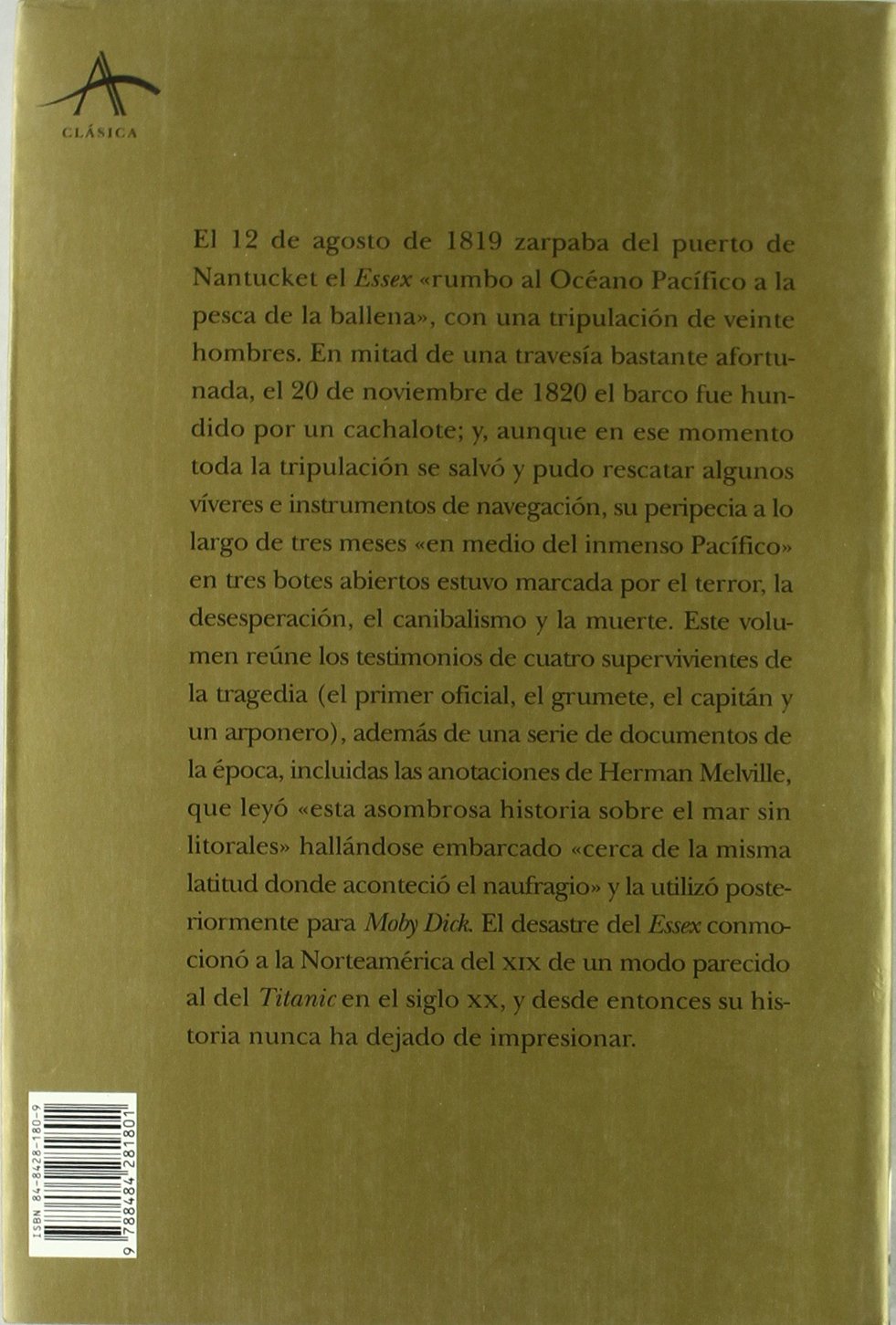 El desastre del Essex : Chase, Owen, Nickerson, Thomas, Philbrick ...