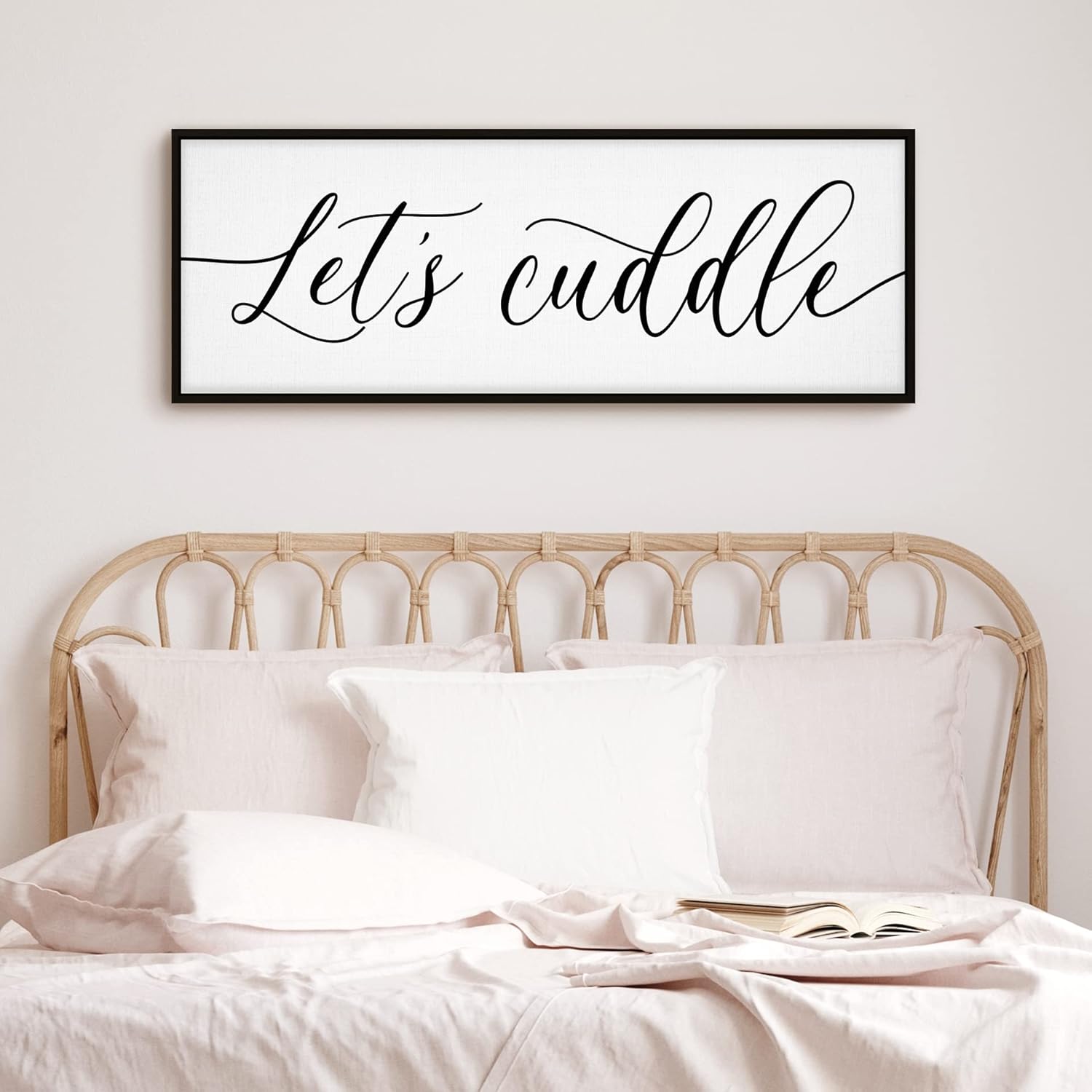 Amazon.com: GraceView Let's Cuddle Wall Sign Decor - 42"x15" Adorable ...
