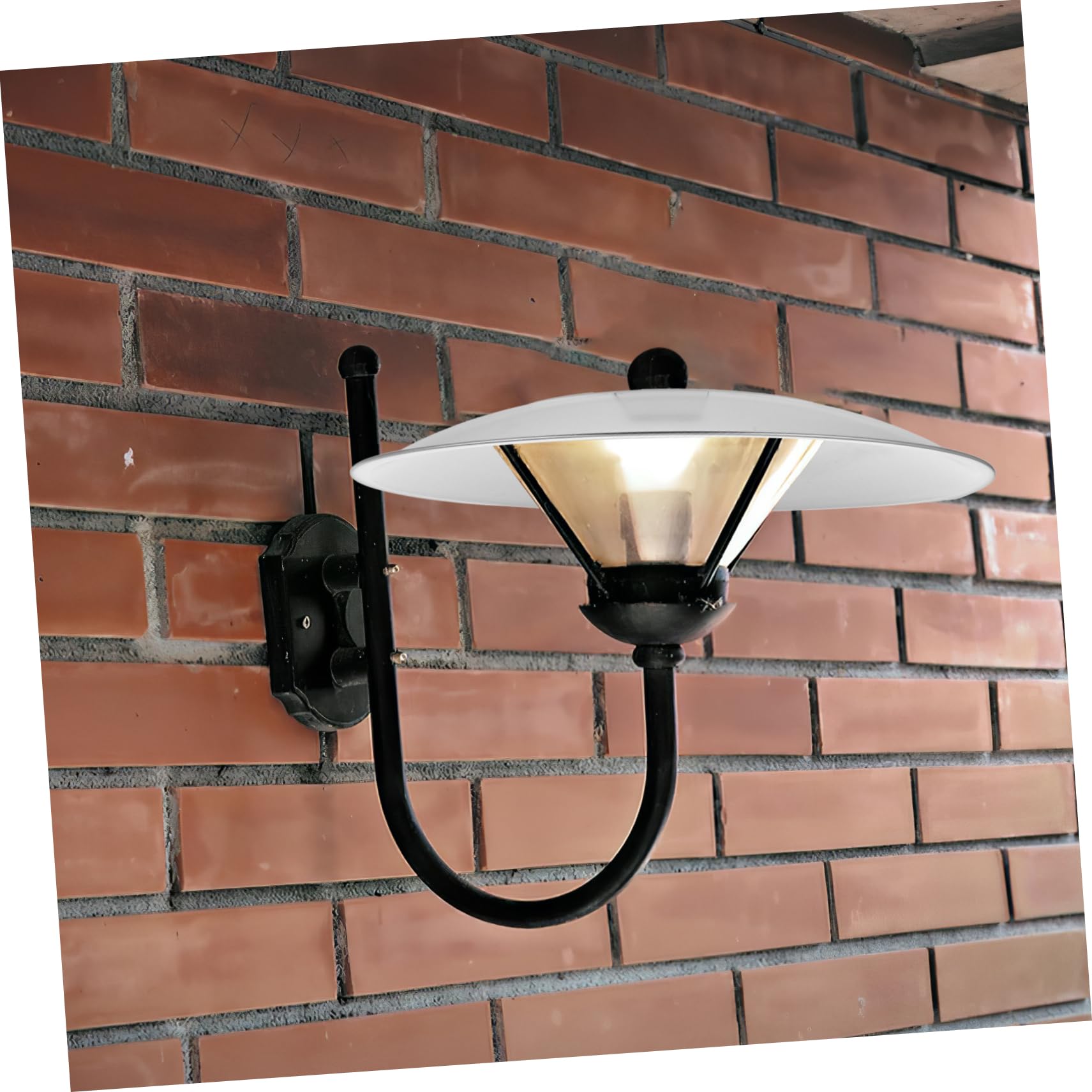 Lamp Post Outdoor Light Cover Lamp Post Top SWAN NECK Half Design For