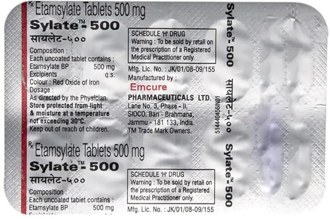 E-Sylate-500 - Strip of 10 Tablets : Amazon.in: Health & Personal Care