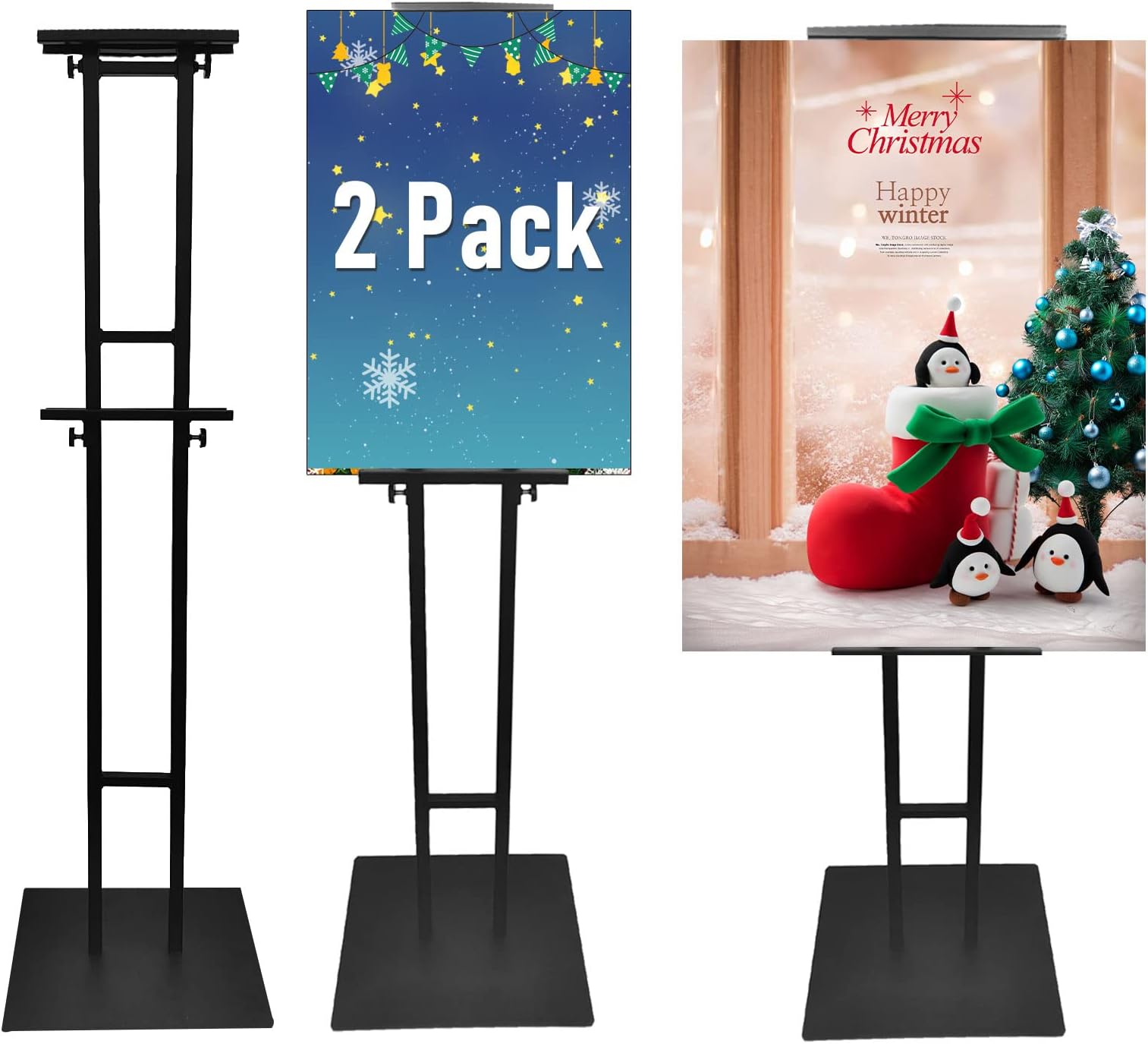 Amazon.com : Soaoo 8 Pcs Poster Stand for Display Pedestal Sign Stand ...