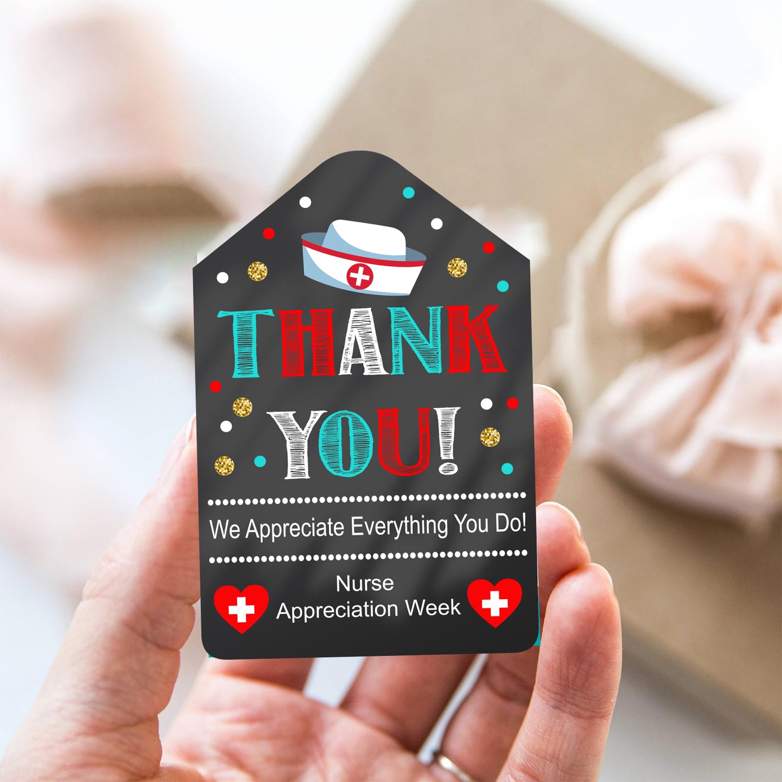 Nurse Thank You Gift Tags M&Ms Candy Thank You Sayings Gift Tag