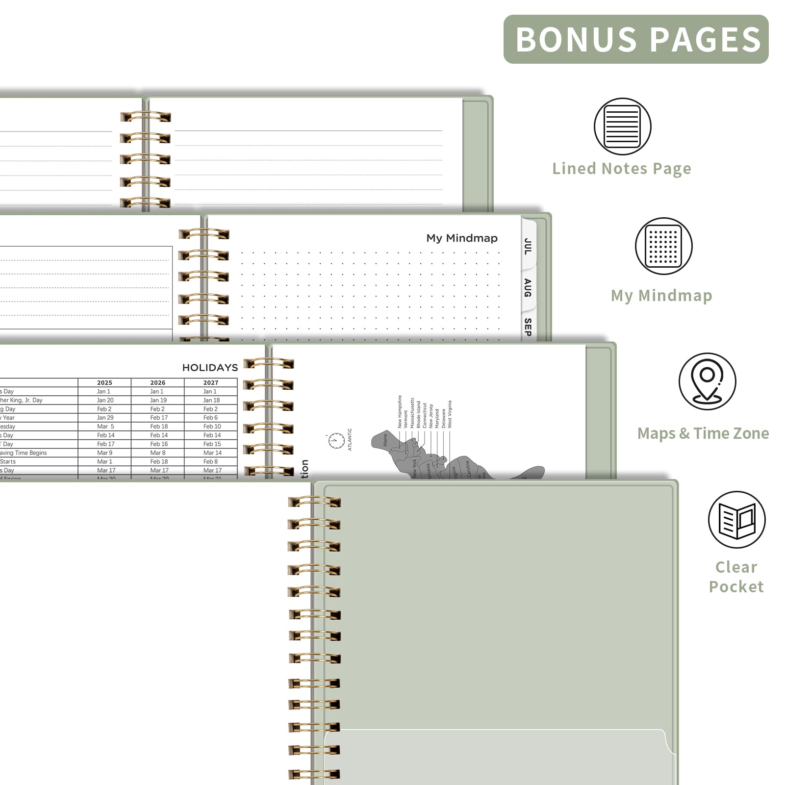 Snapklik.com : AHGXG Planner 2025-2026, Weekly And Monthly Academic ...
