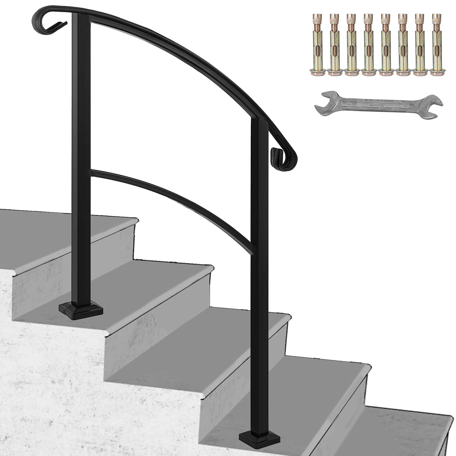 Lovshare 1 Or 3 Steps Transitional Handrail Fits 3 Step | Desertcart Panama