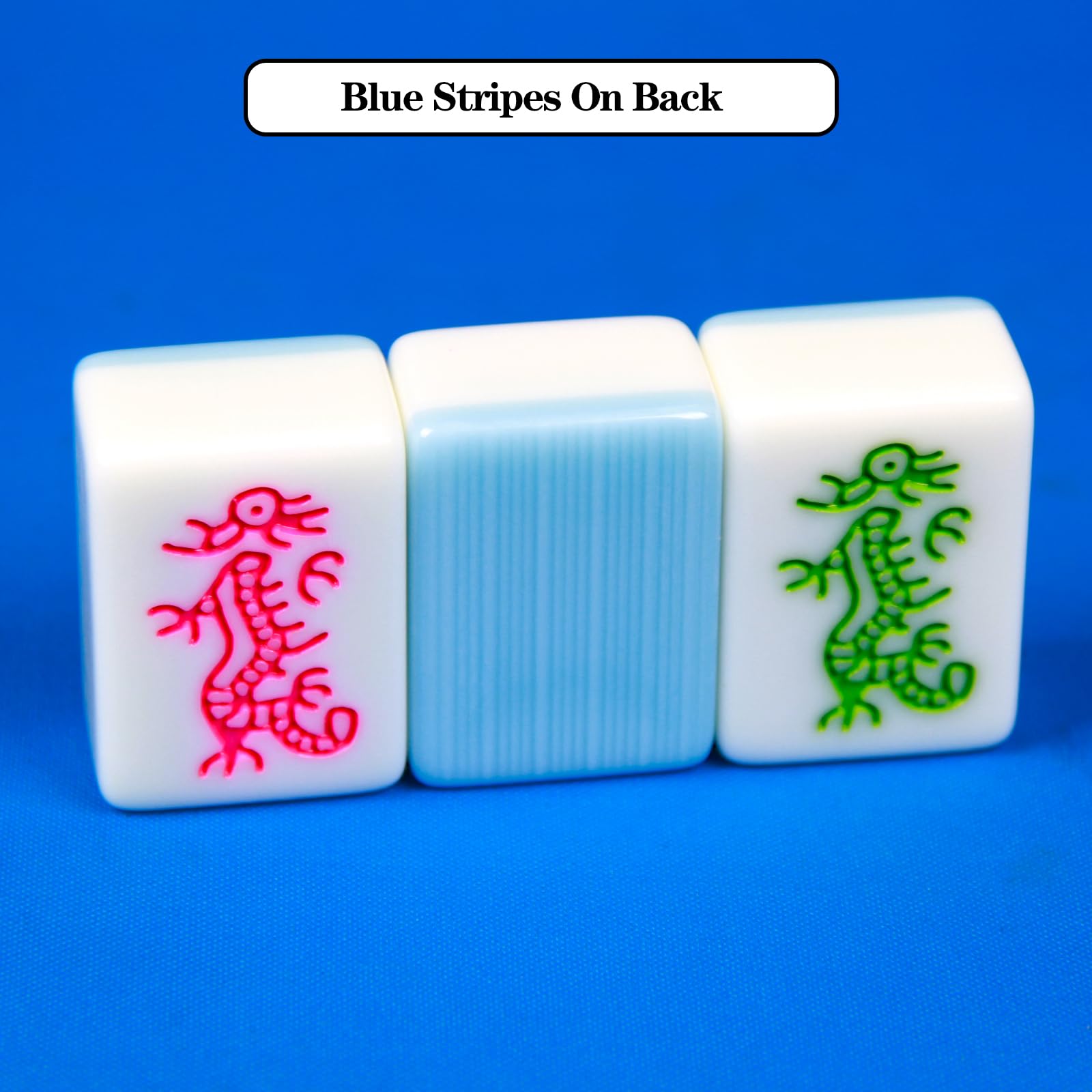 Snapklik.com : YINIUREN Blue American Mahjong Set 1.6-inch Mahjong Tile ...