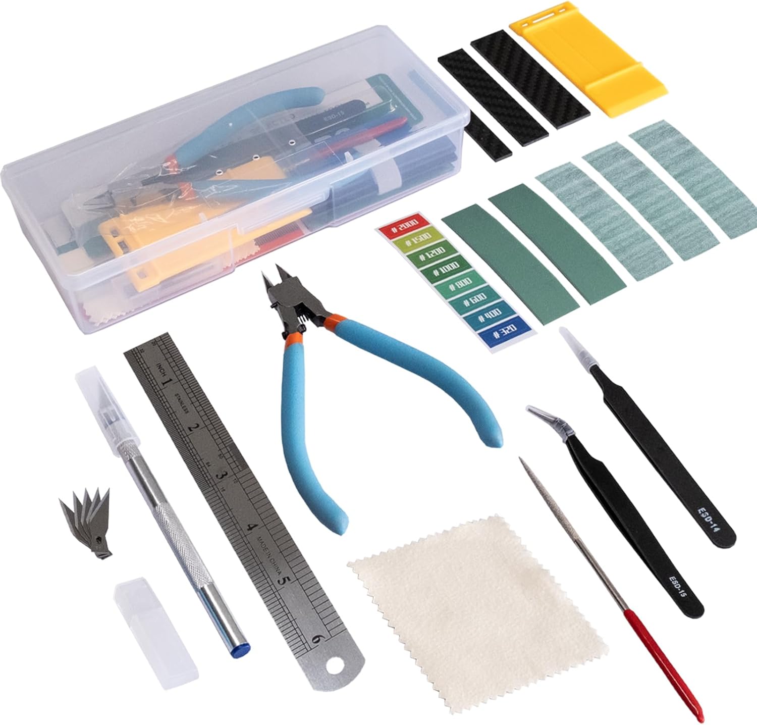 Amazon.com: Professional 15 PCS Gundam Model Tool Kit with Ultra-Thin ...