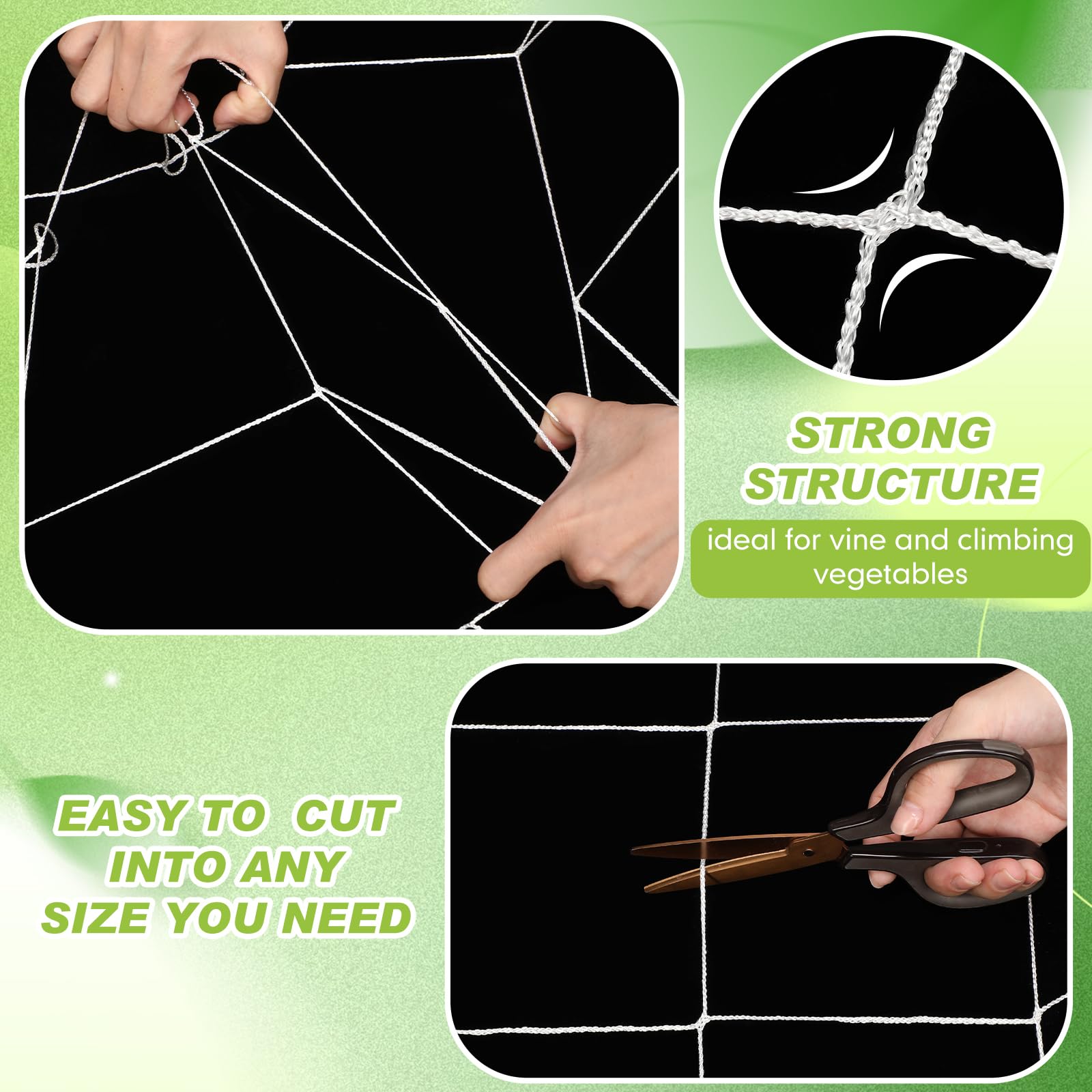 Snapklik.com : Berlune 6.5 X 700 Ft Trellis Netting Roll Soft Mesh ...