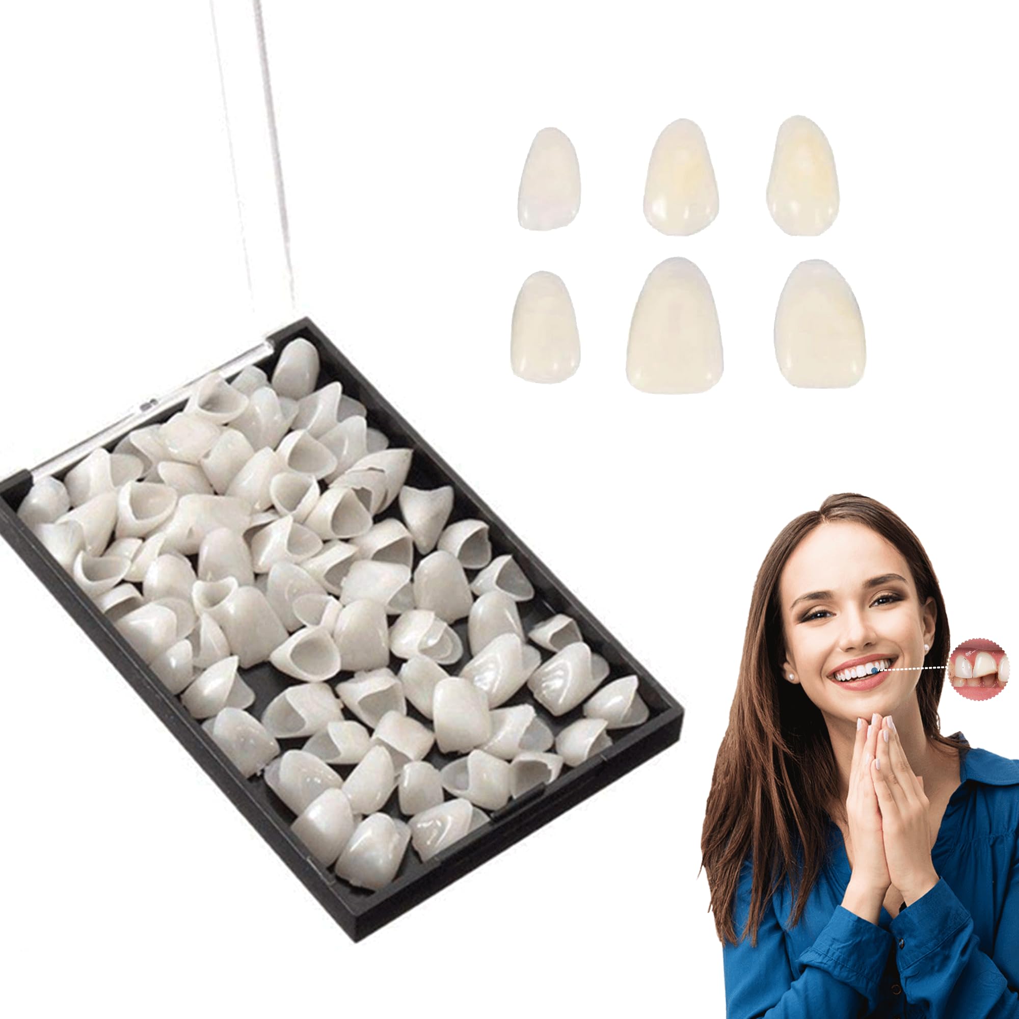 70PCS Tooth Filling Rrepair Kit Wear-Resistant Tooth Cap Temporary ...