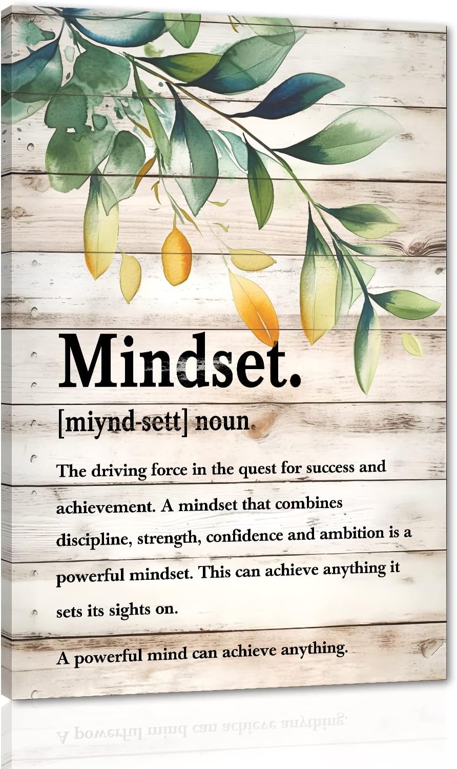 Amazon.com: Inspirational Wall Art Office Wall Decor Mindset Positive ...
