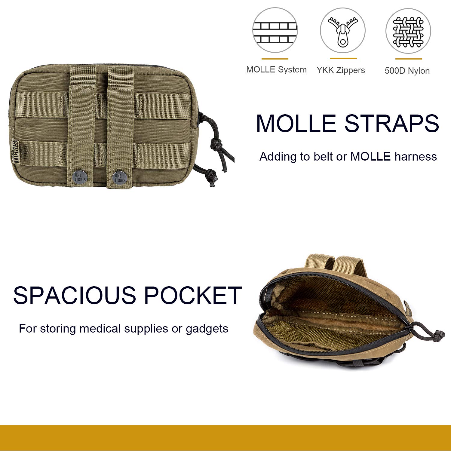 Snapklik.com : OneTigris Service Dog Vest Harness Saddle Bag Backpack ...