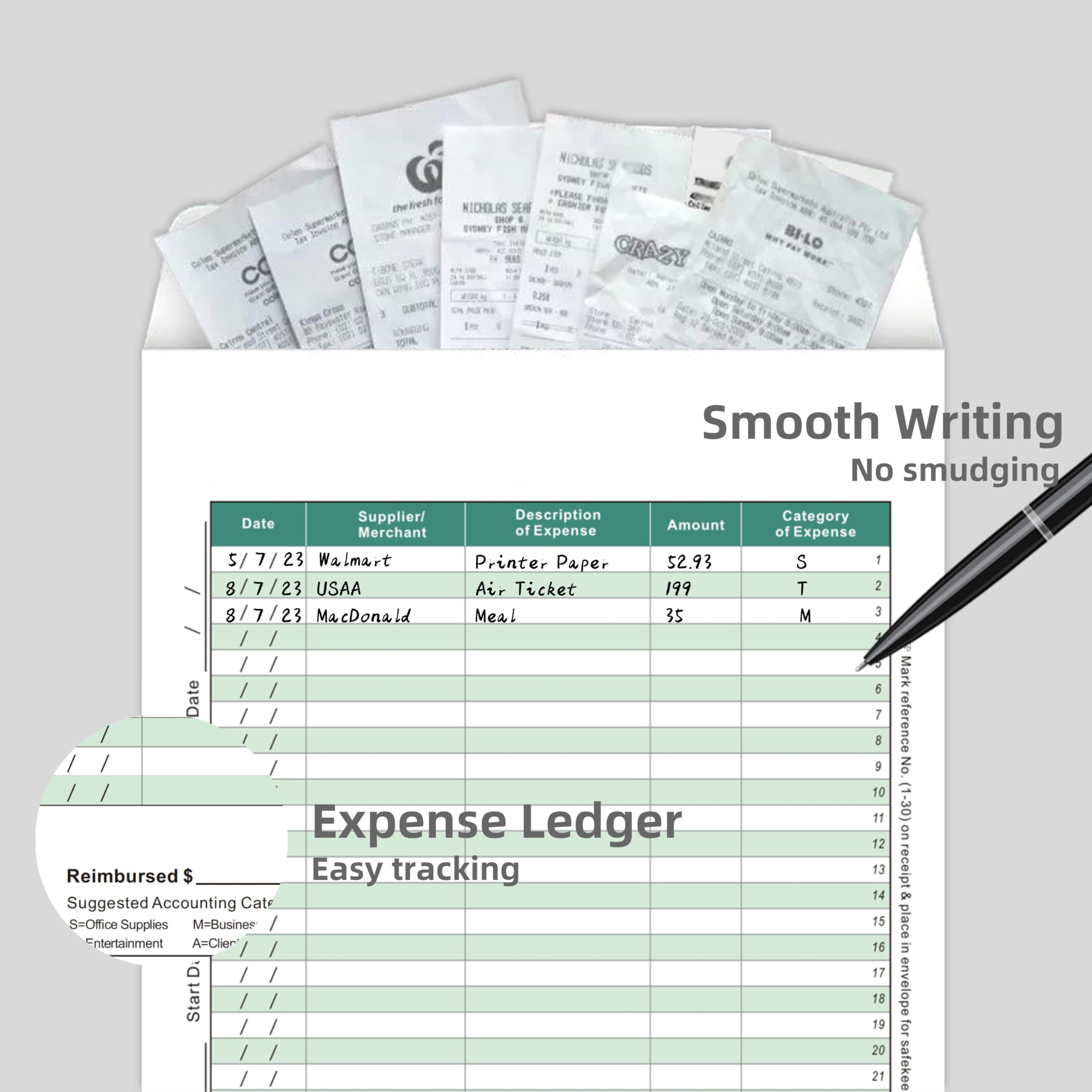 Snapklik.com : Receipt Envelopes