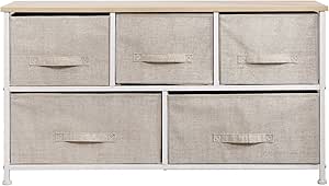soges Fabric 5-Drawer Storage Organizer Unit for Bedroom, or Play Room ...