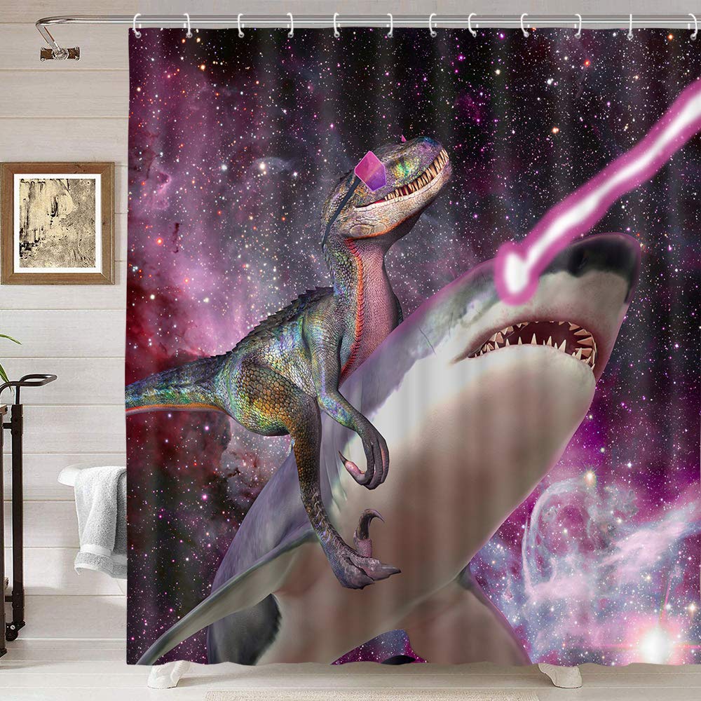 Shark Riding A Dinosaur