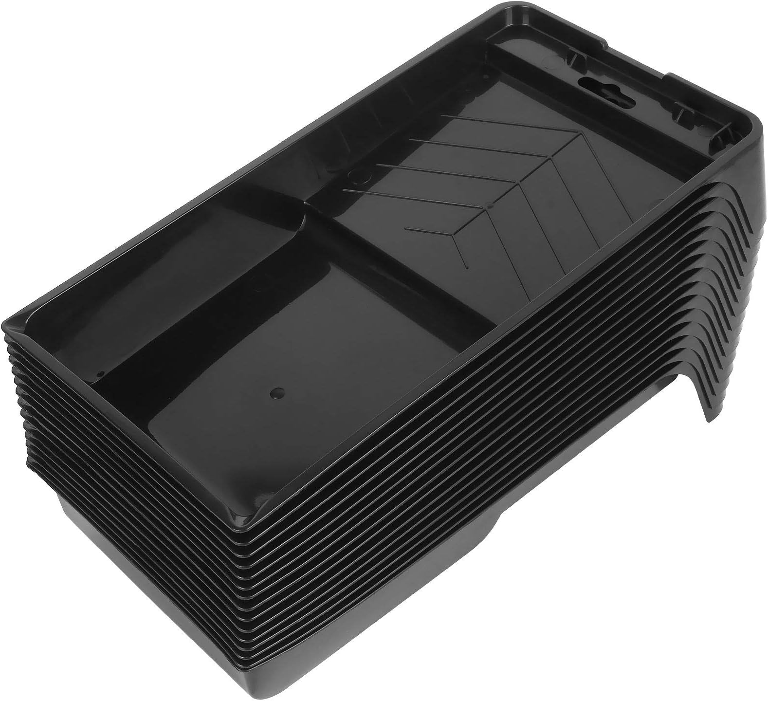 Amazon.com: 16 Pack Paint Trays Plastic Roller Trays Reusable and ...