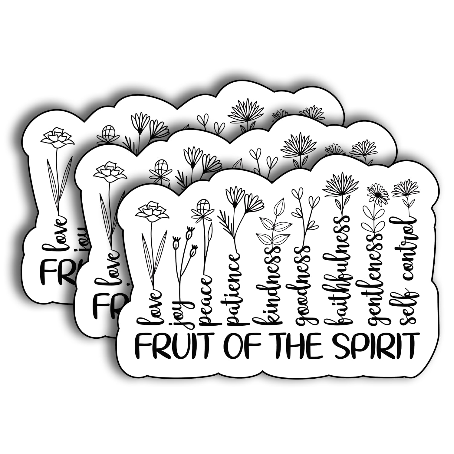 Amazon.com: (3Pcs) Fruit of The Spirit Sticker, Christian Decorate ...