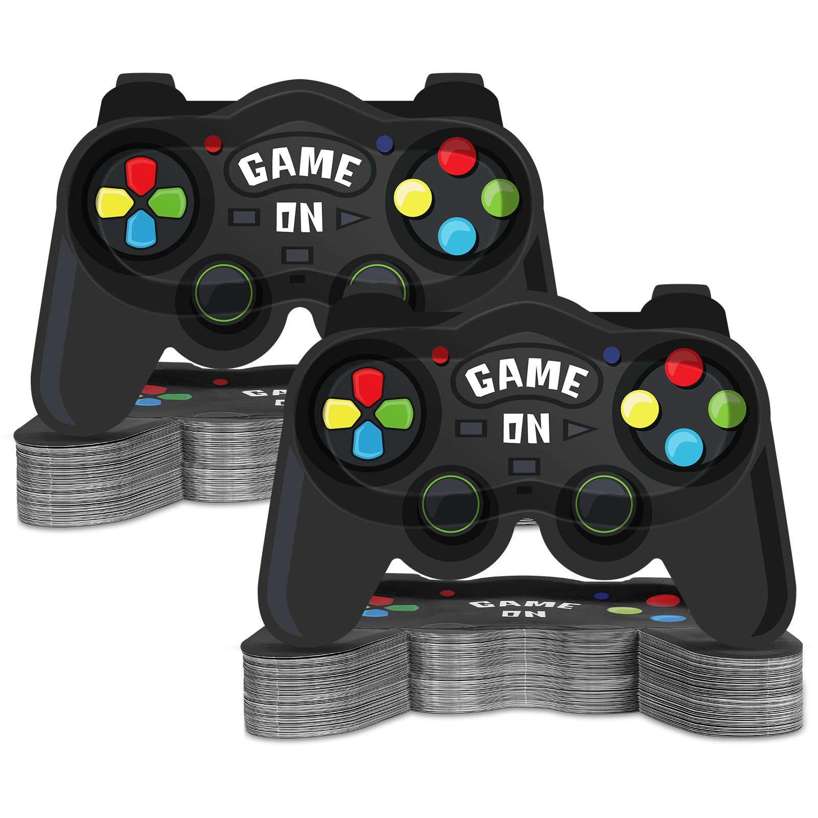 Amazon.com: CHUNNIN 50 PCS Video Games Themed Paper Plates Video Game ...