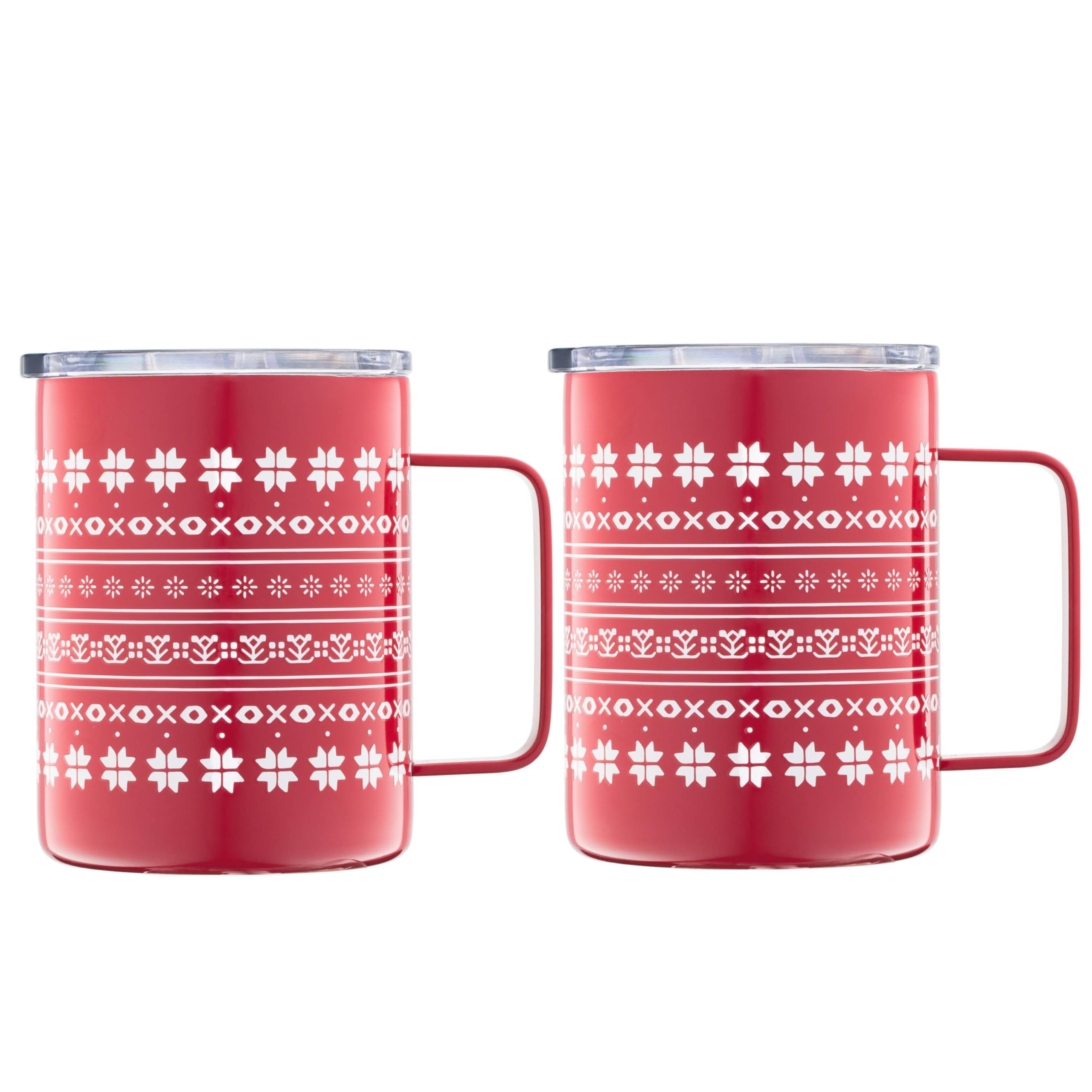 Amazon.com | Cambridge Coffee Mug, 2-Piece, Fair Isle: Coffee Cups & Mugs