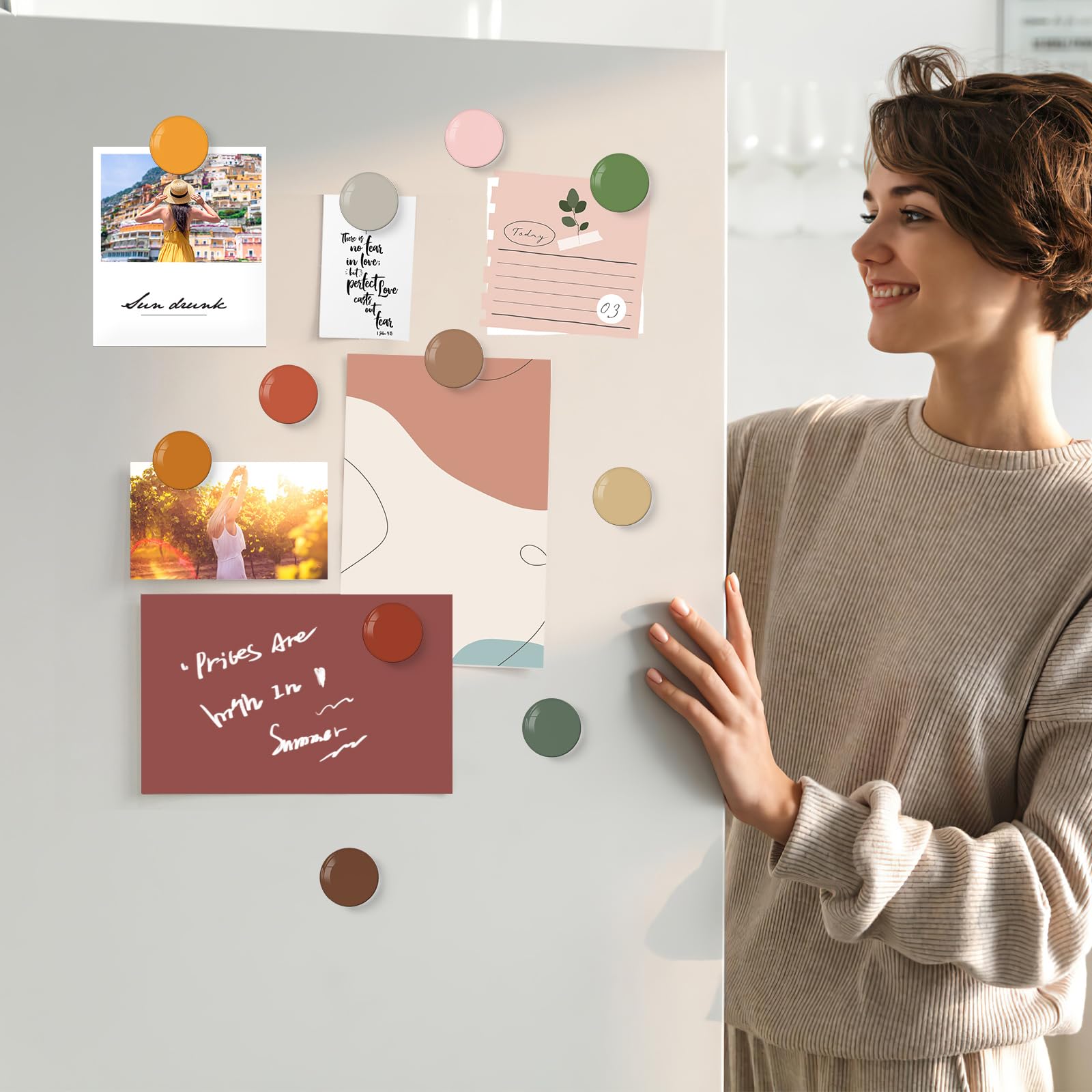 Snapklik.com : 16PCS Fridge Magnets, Cute Colorful Magnets For ...