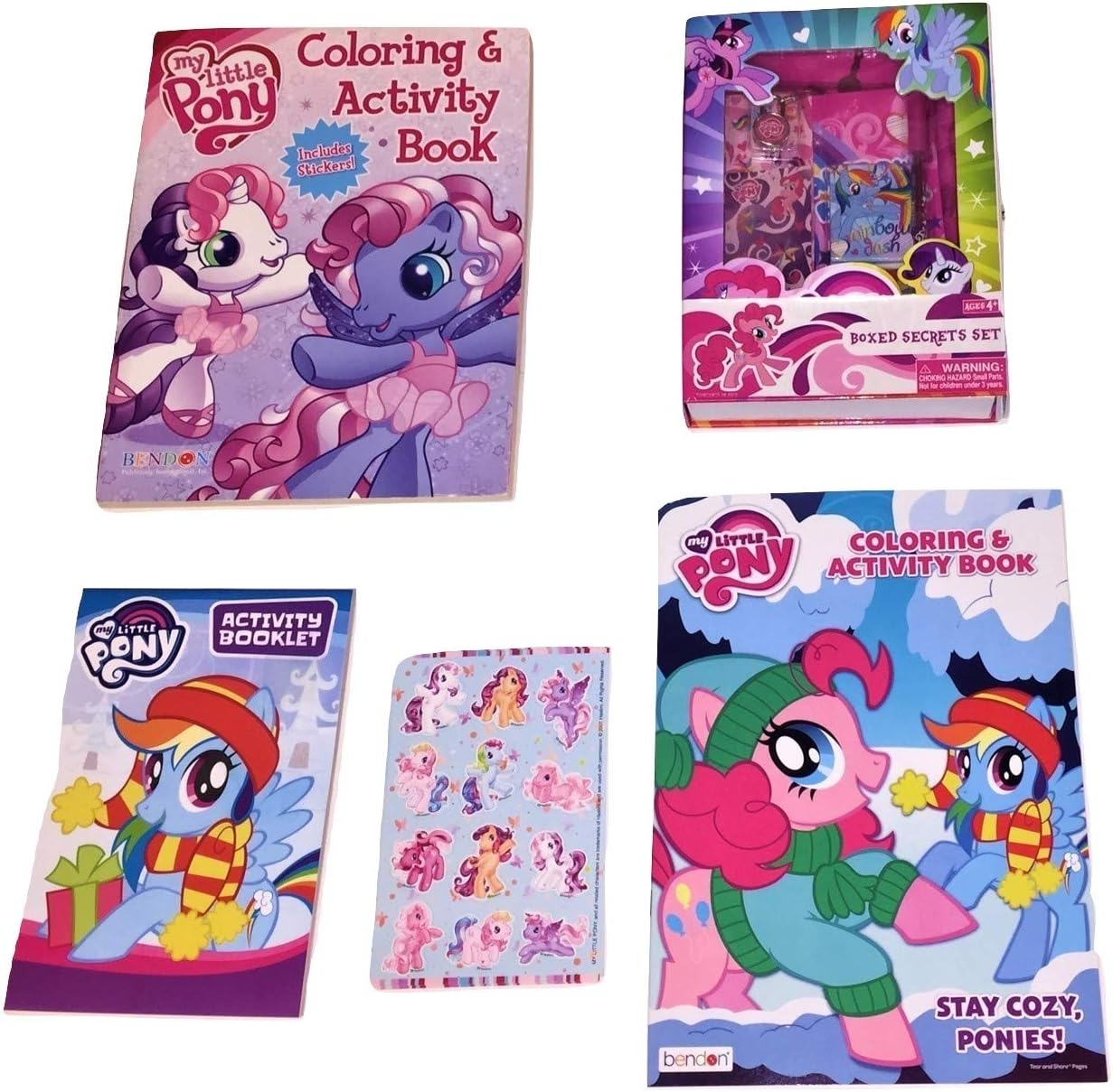 Amazon.com: My Little Pony Bundle of 5 Activity Gift Set Items ~ Stay ...