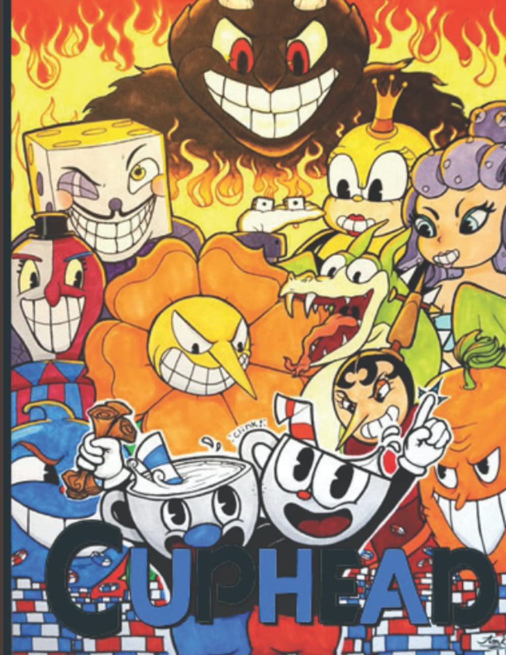 Cuphead Super Fun Coloring Book For Kids Featuring All Favorite ...