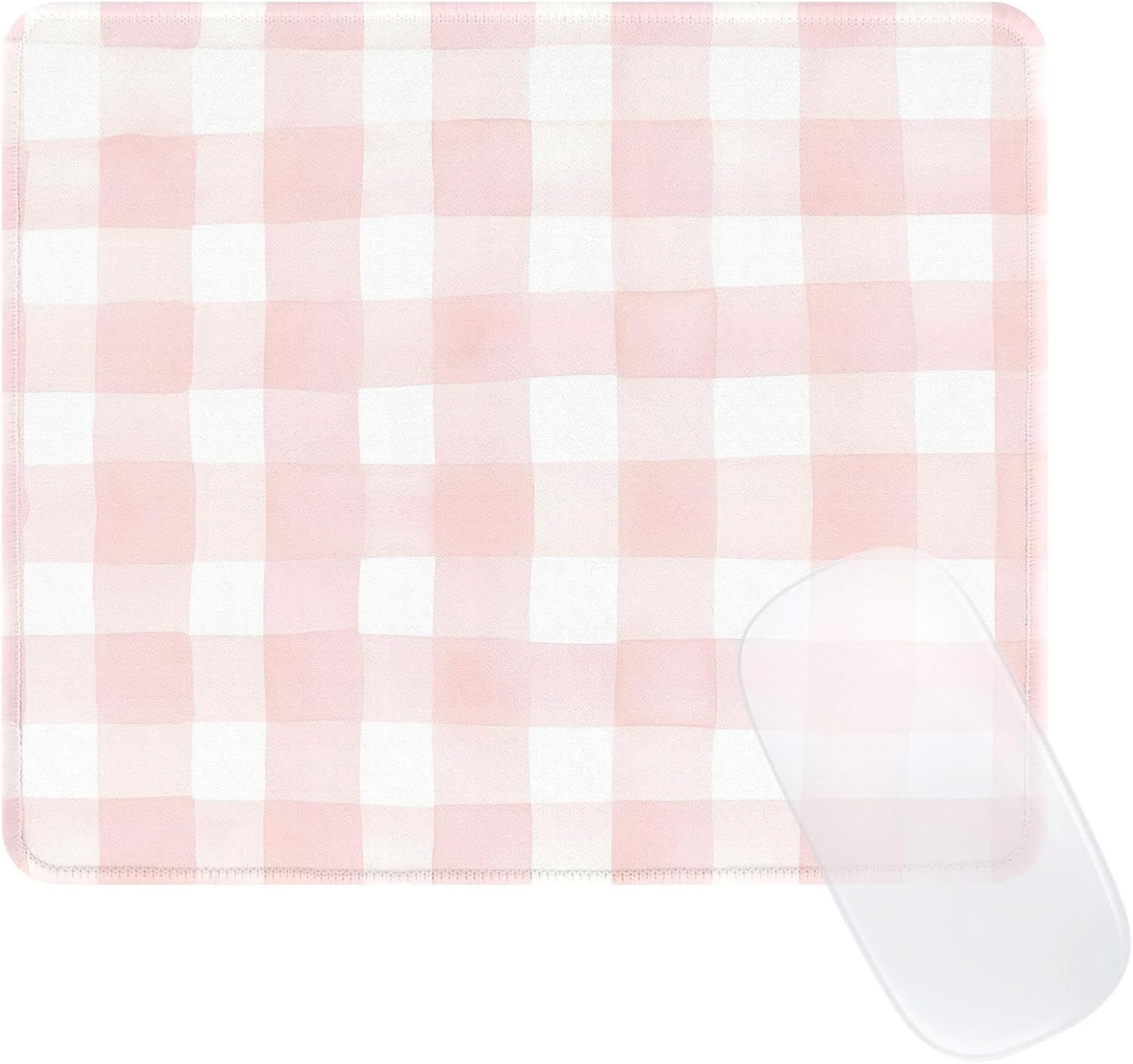Amazon.com: Ksriylm Cute Pink Mouse Pad,Retro Checkered Pattern ...