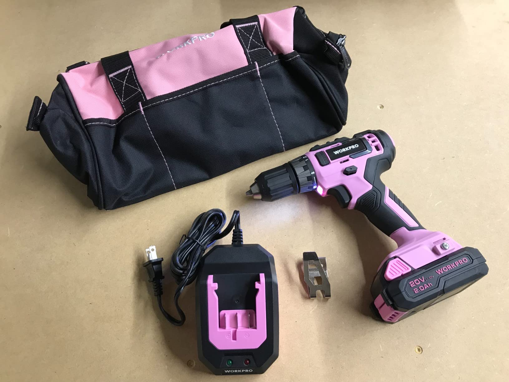 $22/mo - Finance WORKPRO Pink Home Tool Kit with Drill, 157PCS Pink ...
