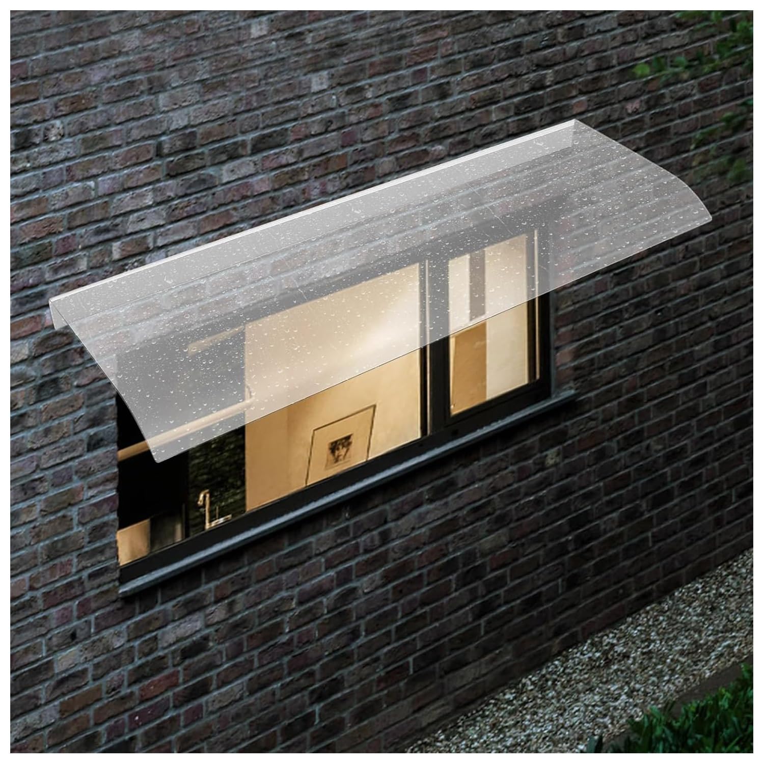 50cm 60cm 70cm 80cm 90cm 120cm Window Awning Exterior Sun Shade Clear ...
