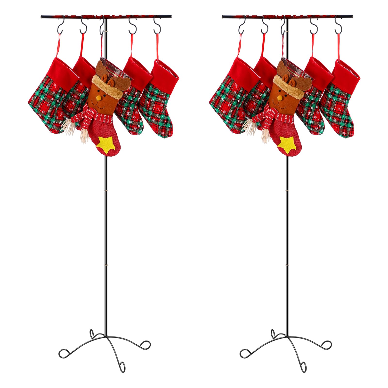 Amazon.com: MorningRo 2 Pcs Merry Christmas Stocking Holder Stands with ...