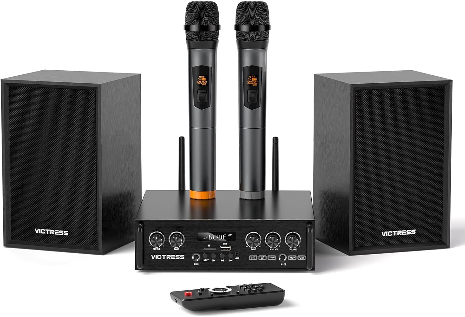 Amazon.com: VICTRESS Bluetooth Amplifier with HiFi External Speakers ...