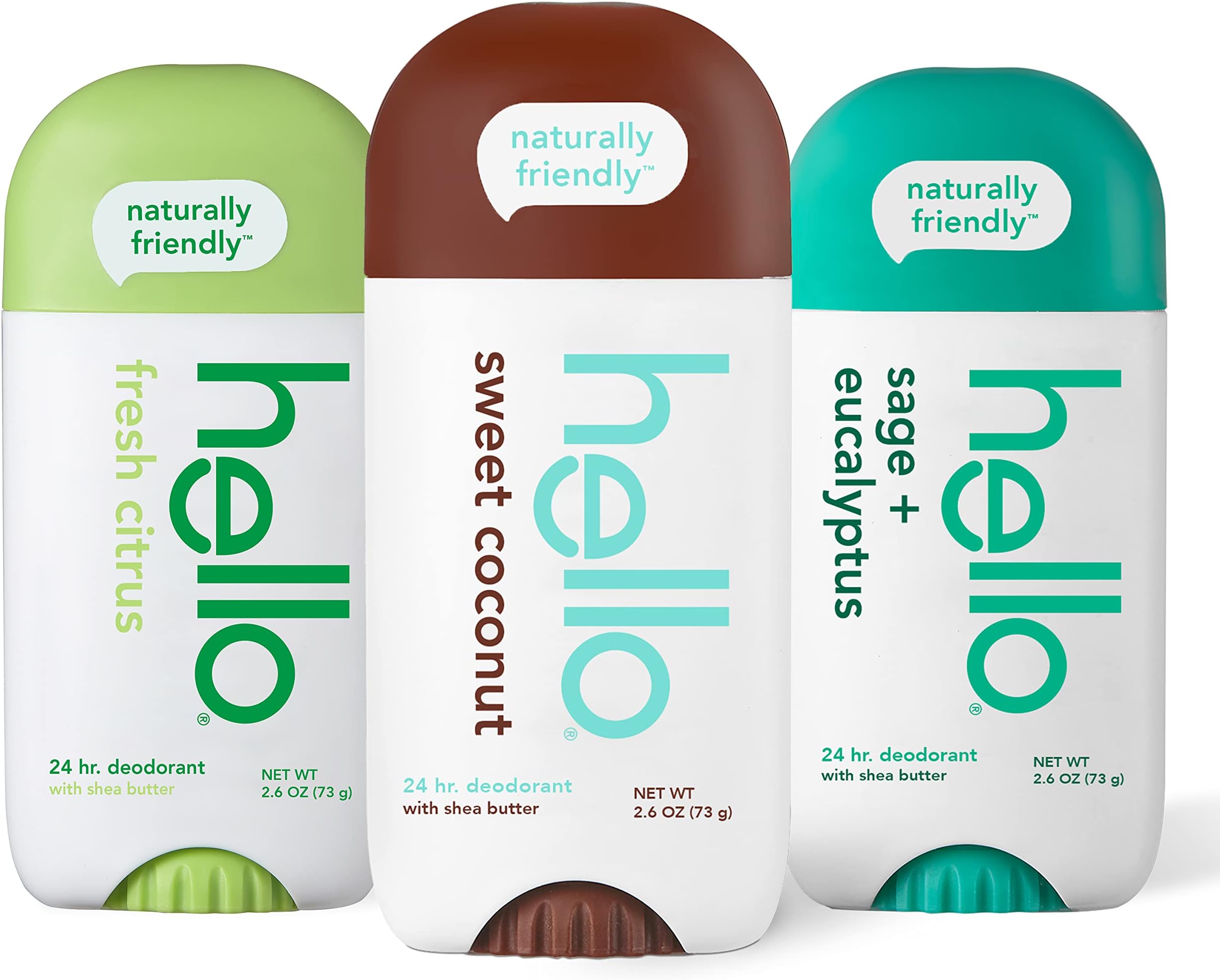Amazon.com : hello Deodorant Variety Pack (Sweet Coconut, Fresh Citrus ...