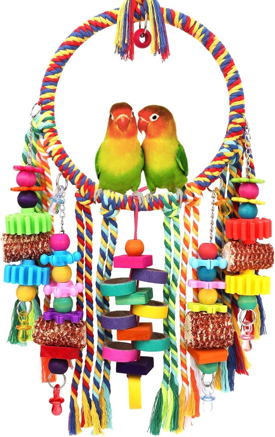 Amazon.com : Bird Toys Bird Foraging Wall Toy Seagrass Woven Climbing ...