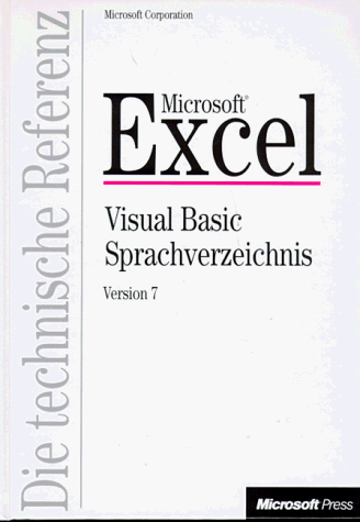Microsoft Excel. Visual Basic Sprachverzeichnis. Version 7: unknown ...