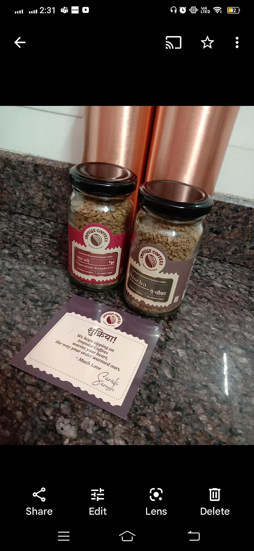 Impulse Coffees Premium Instant Coffee | Strong Taste & Rich Aroma ...