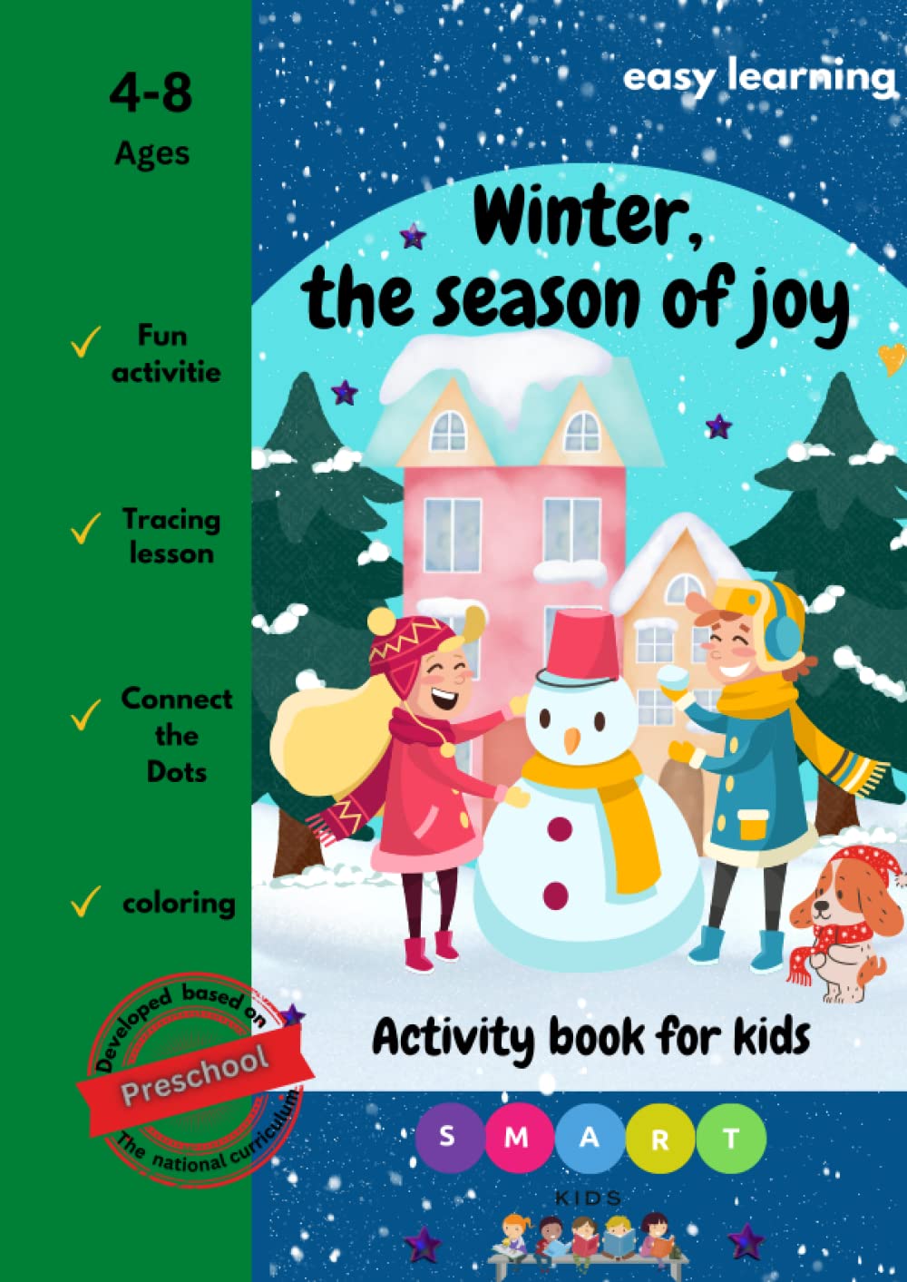 Winter Activity Book For Kids Ages 4-8: Fun kids activity book for ...