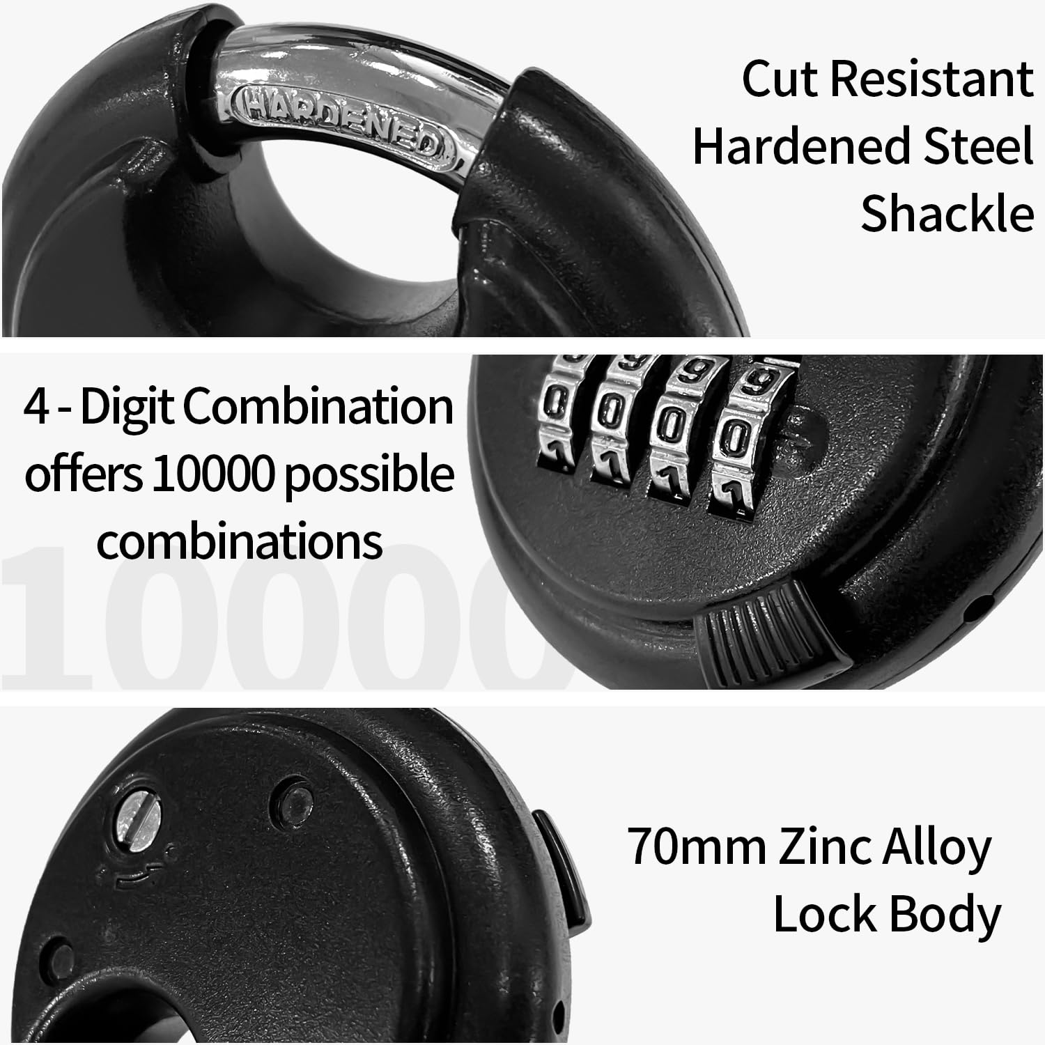 Snapklik.com : Socpuro 2Pack Combination Lock, 4 Digit Disc Padlock