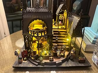 Amazon.com: DIY Miniature House Kit,Magic Cabin House 3D Wooden Puzzles ...