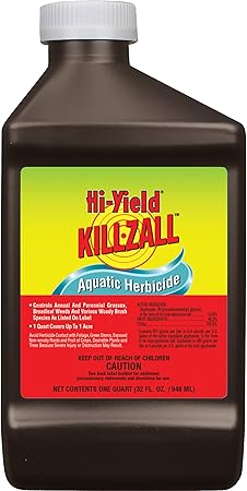 Amazon.com : Hi-Yield (33700) Killzall Aquatic Herbicide (32 oz) : Weed ...