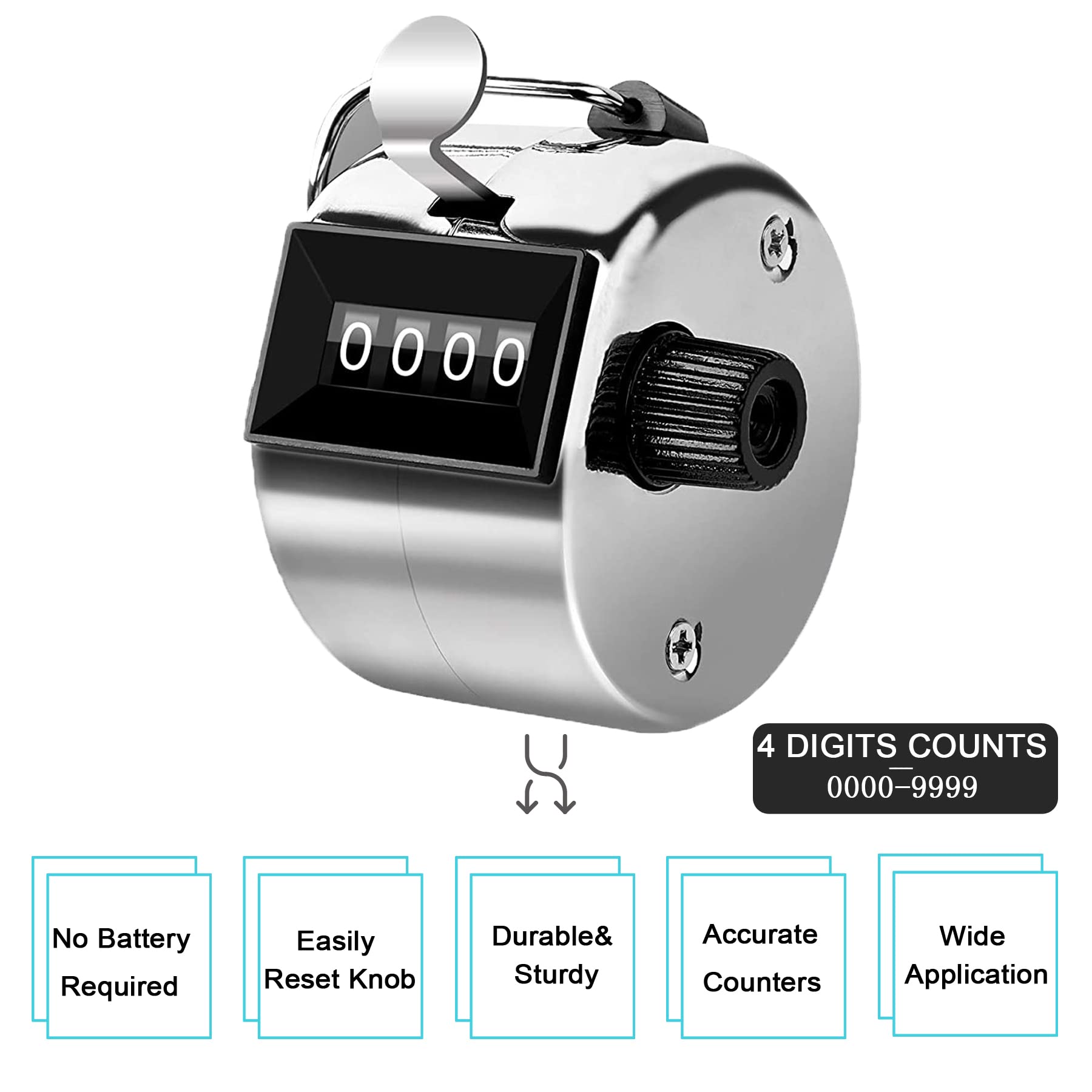 Snapklik.com : Handy Counter Click Manual Digital Clicker Stitch Tally Counters Finger ...