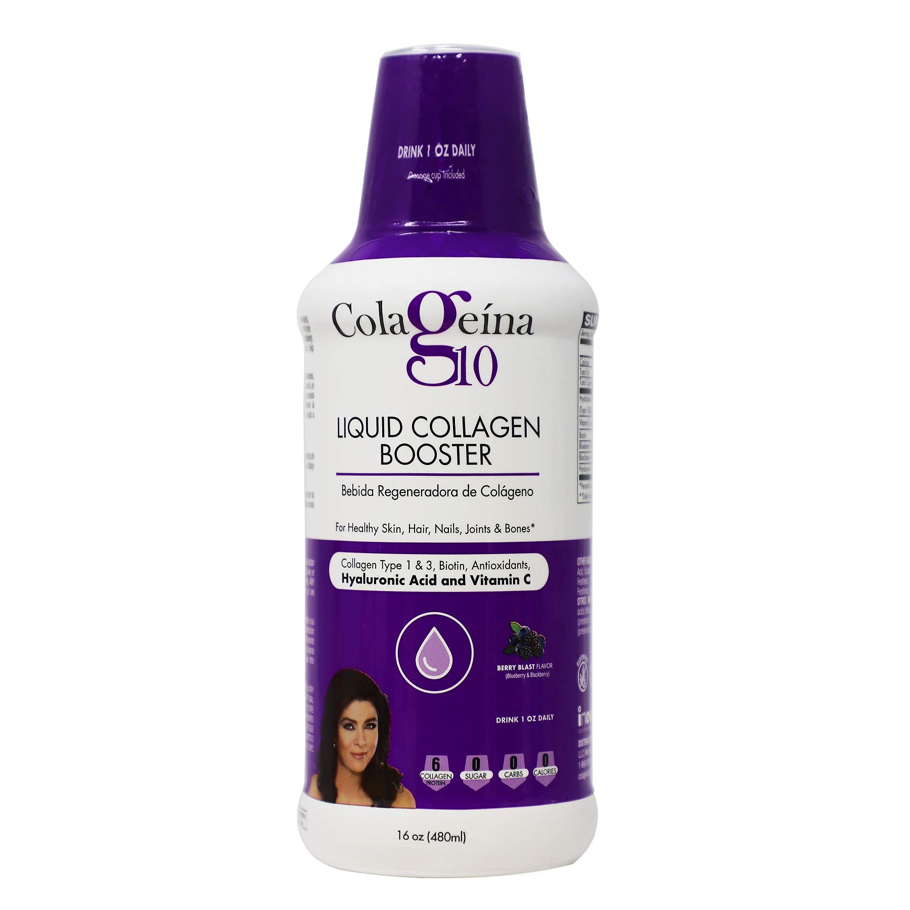 Buy Colageina 10 Liquid Booster with Collagen Type 1 and 3, Biotin ...