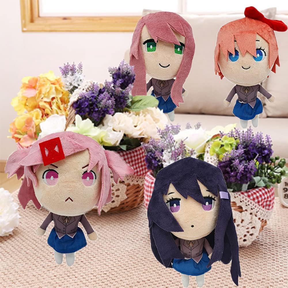 Doki Doki Literature Club Plush,7.8in Cute Cartoon Character Monika ...