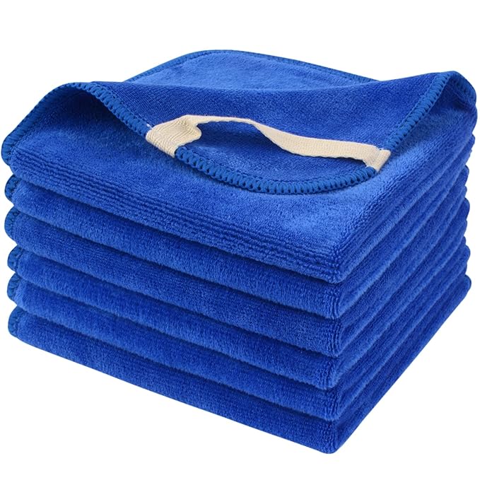 Amazon.com: SINLAND Microfiber Facial Cloths Fast Drying Washcloth ...