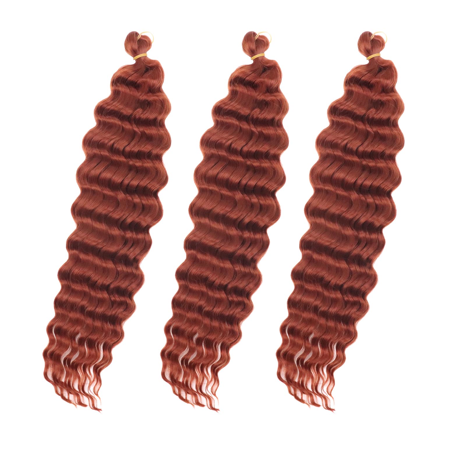 Snapklik.com : Curly Ocean Wave Crochet Hair - 350 Ginger Deep Wave ...