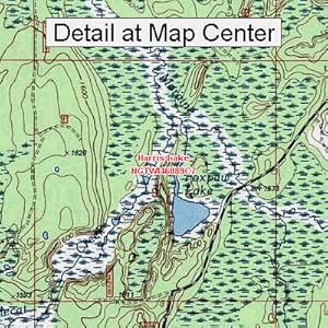 Amazon.com : USGS Topographic Quadrangle Map - Harris Lake, Wisconsin ...