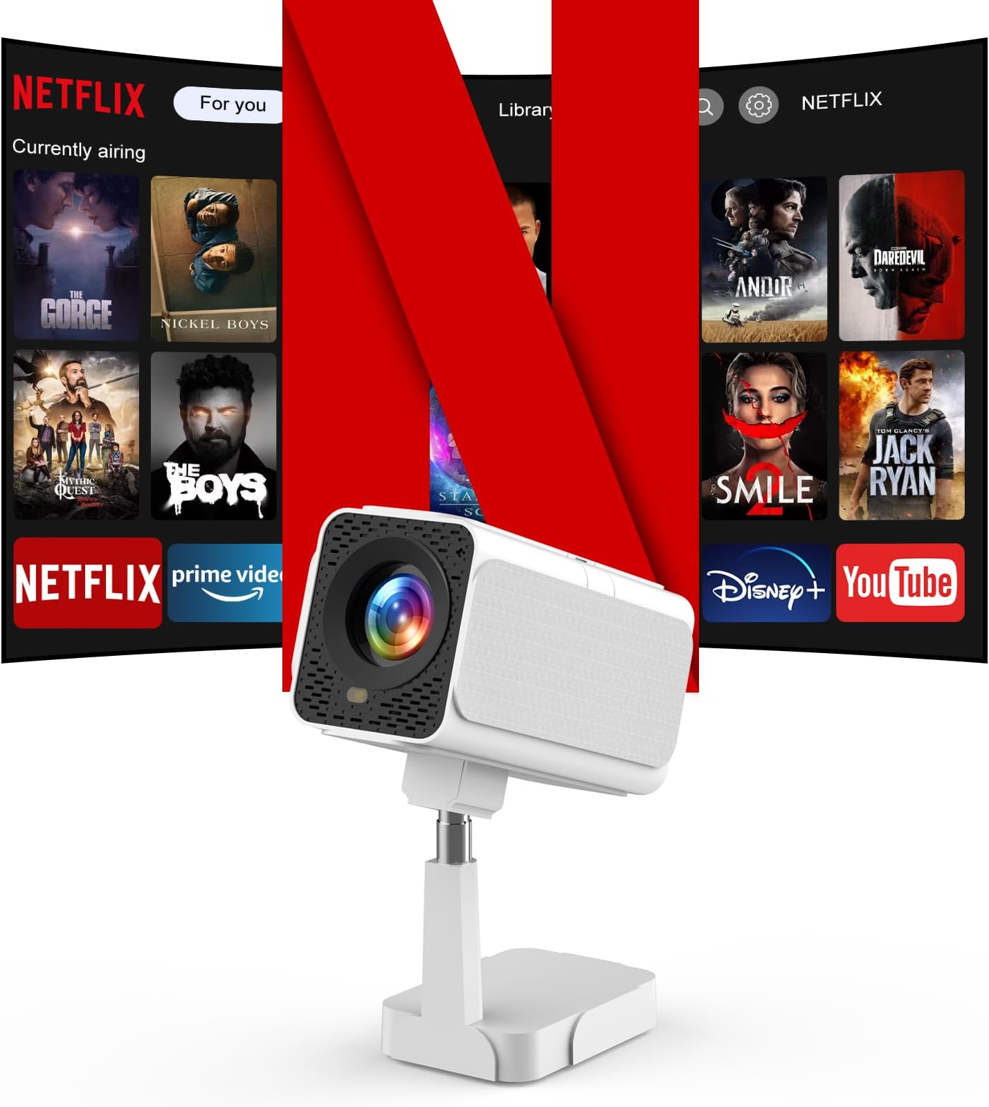 Amazon.com: HP projector CC360, FHD Smart Projector, projector with ...