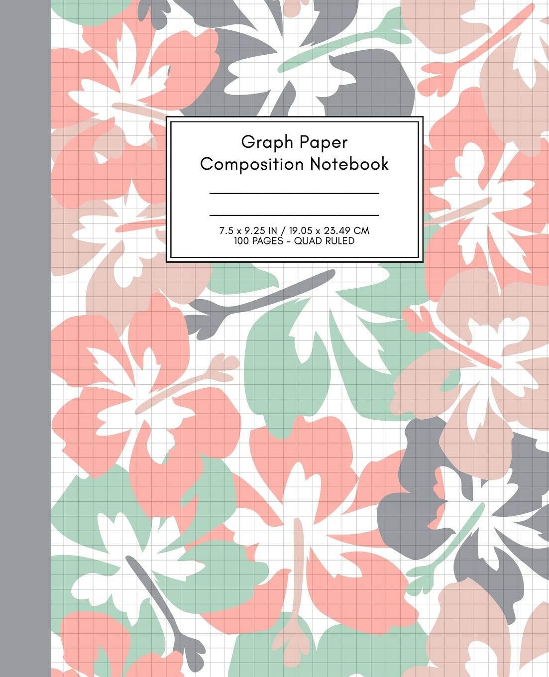Graph Paper Composition Notebook: Quad Ruled 5x5 (5 squares per inch ...