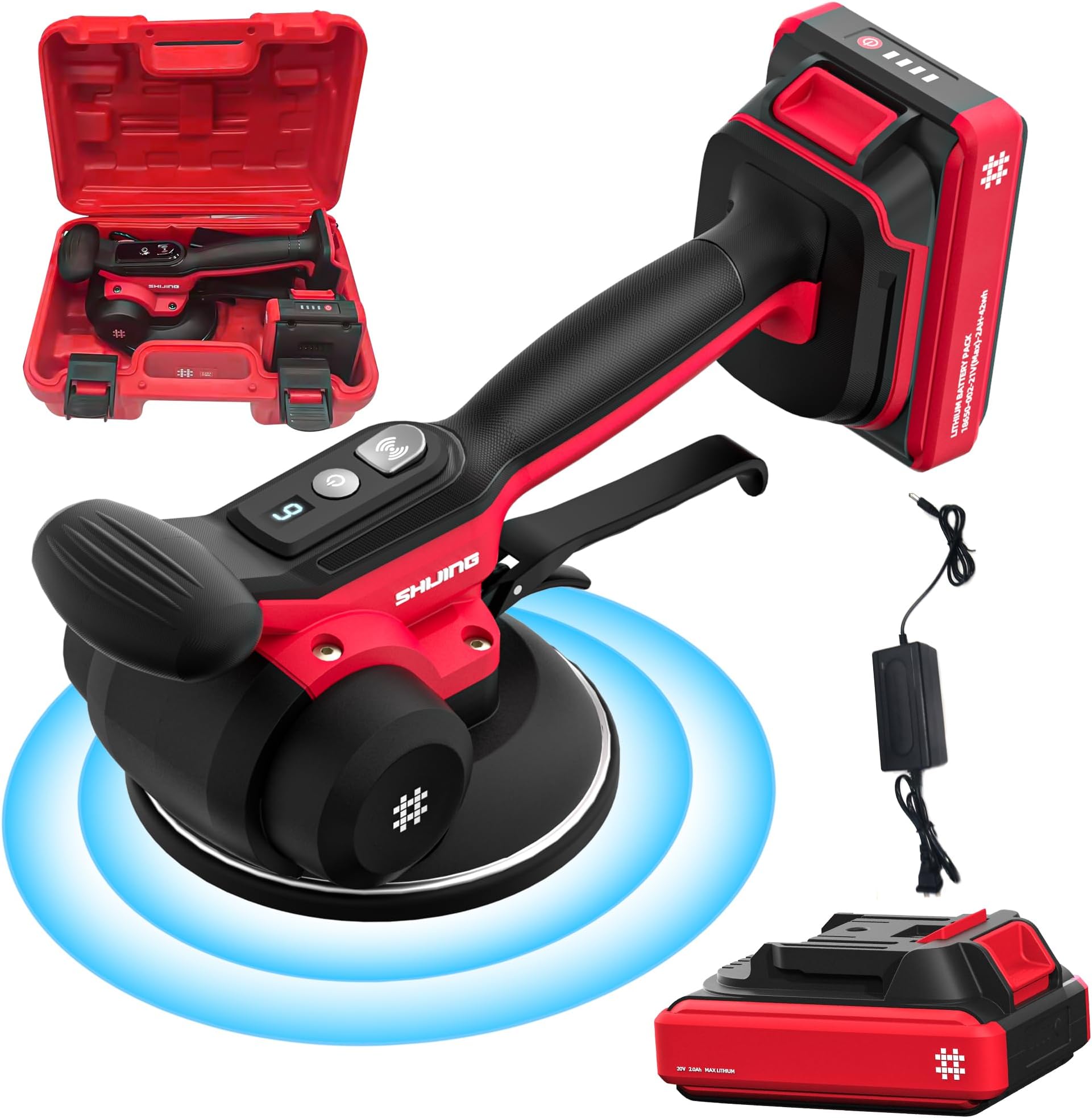 Tile Vibration Machine Tool - Upgraded and Enlarged Tile Suction Cup,6 ...