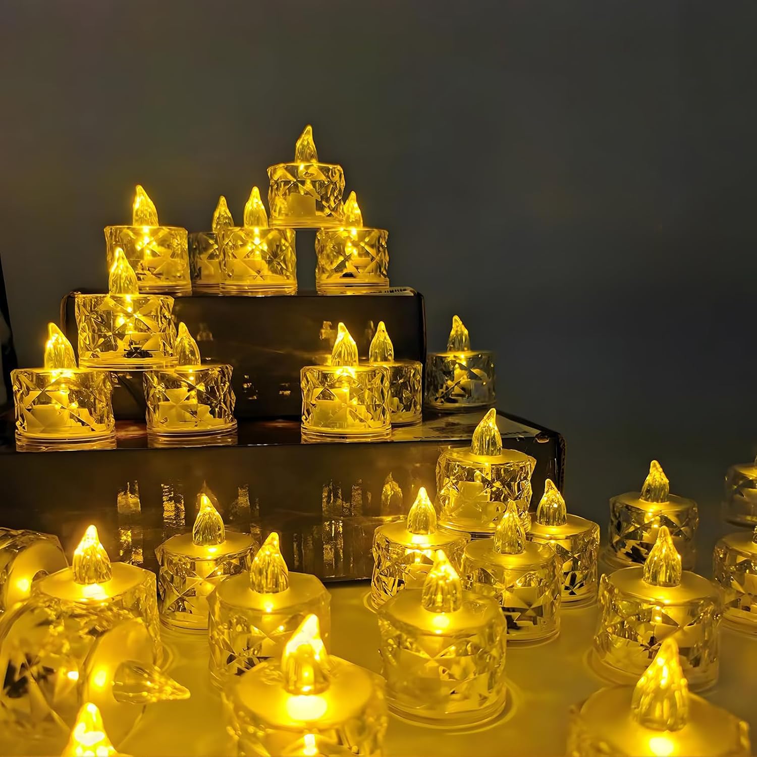 Bright Yellow Led Candles