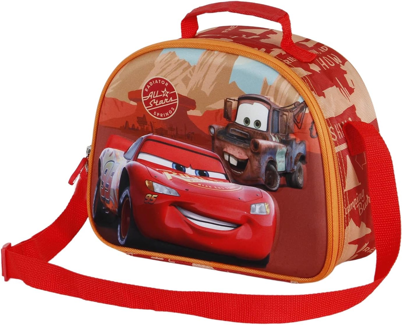 Disney Cars 3 Desert Road-3D Lunch Bag, Red, 25.5 x 20 cm : Amazon.co ...